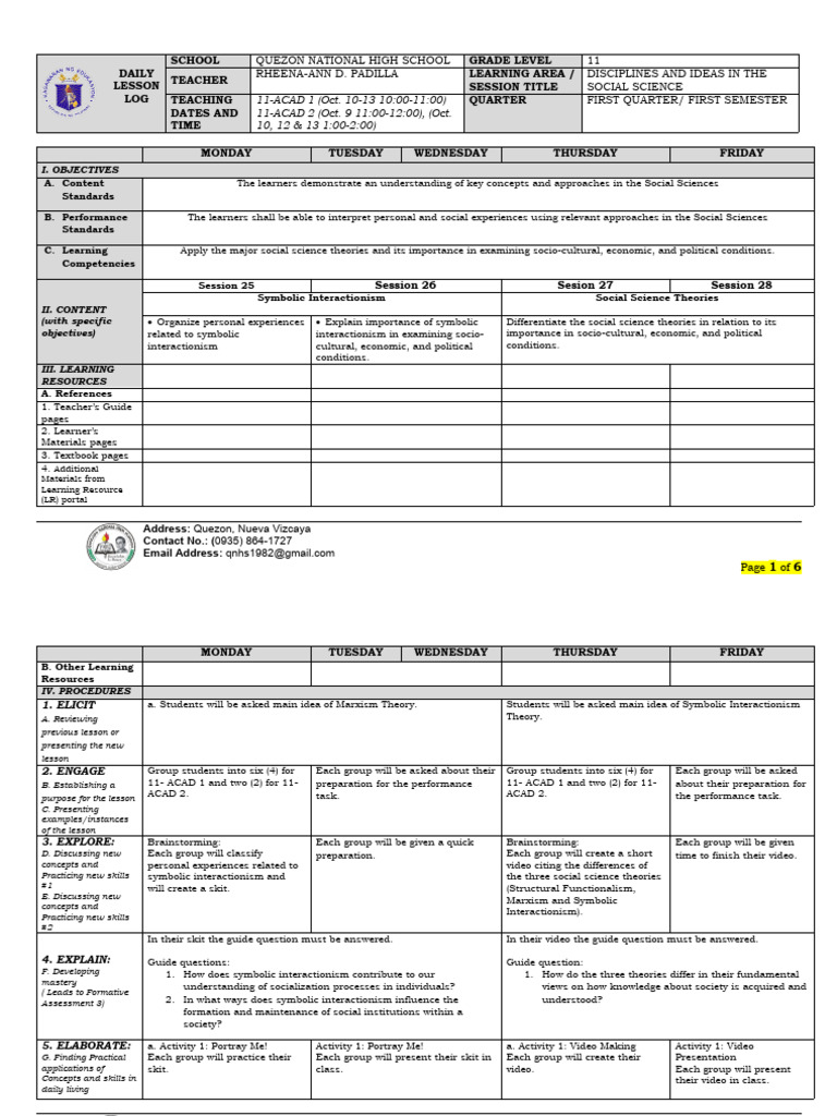Diss Week 6 Pdf Social Sciences Learning 