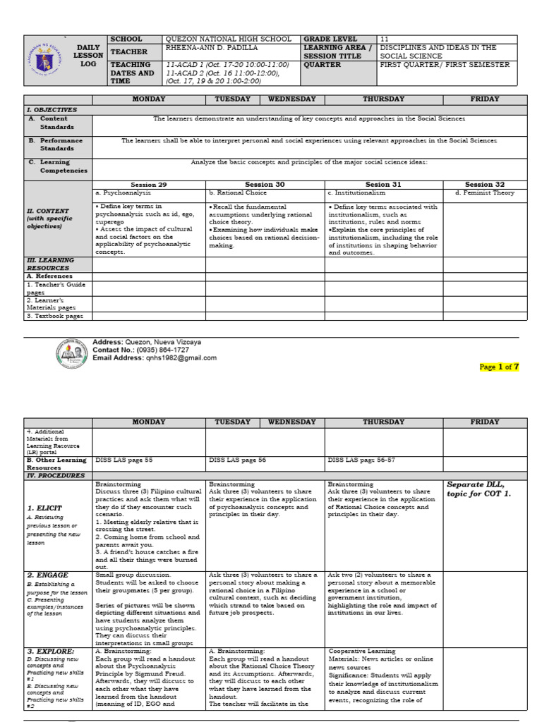 Diss Week 8 Pdf Psychoanalysis Learning