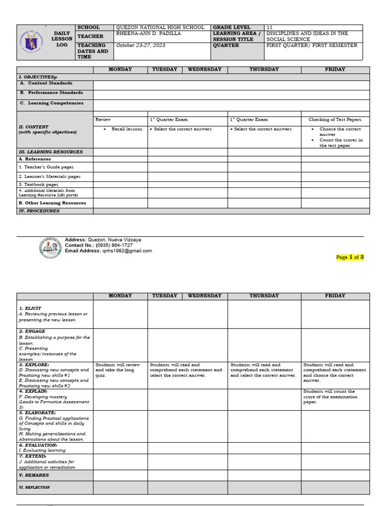 DISS Week 9 | PDF | Learning | Teachers