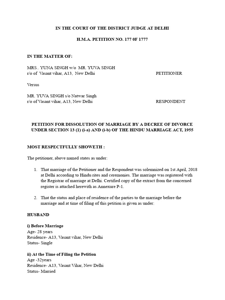 Bail Petition | PDF | Marriage | Family