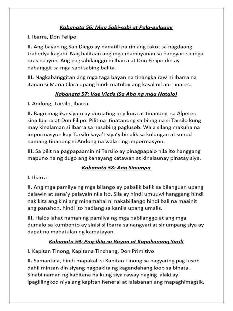 Kabanata 56-64 | PDF
