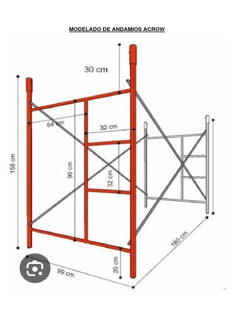 Modelado de Andamios Acrow | PDF
