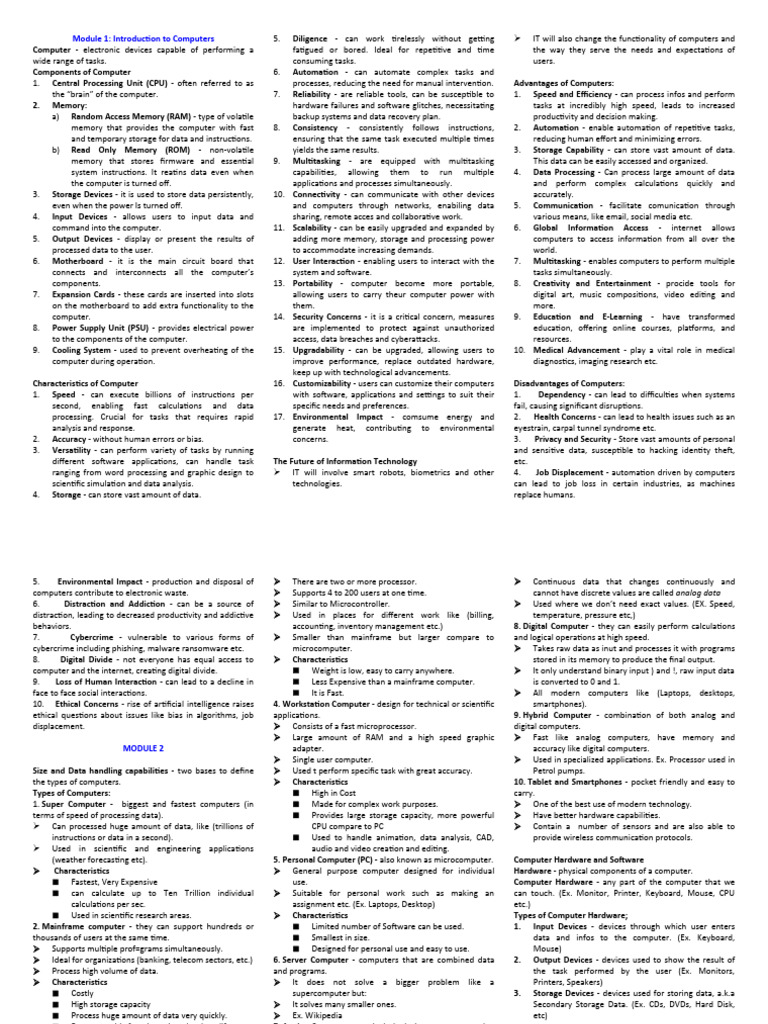 IT Reviewer | PDF | Computer Hardware | Operating System IT Reviewer | PDF | Computer Hardware | Operating System
