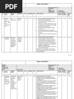Risk Assesment For Formwork Activity | PDF | Risk | Hazards