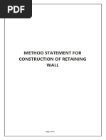 Method Statement For Stone Pitching | PDF