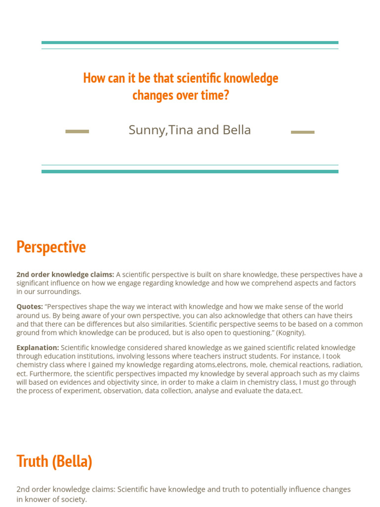 How Can It Be That Scientific Knowledge Changes Over Time | PDF | Knowledge | Science