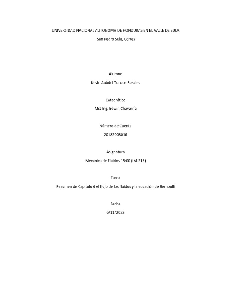 Tarea Investigacion Capitulo VI Kevin A. Turcios | PDF | Tubería ...