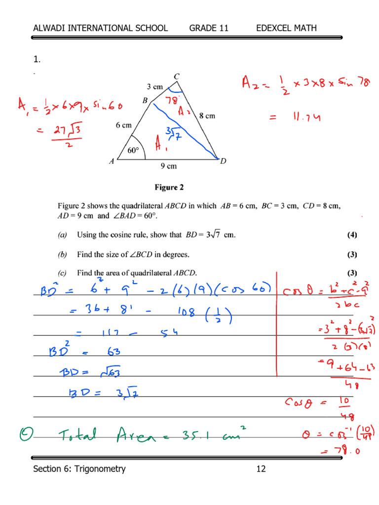 Trigonometry Practice for Grade 11 | PDF | Special Functions ...