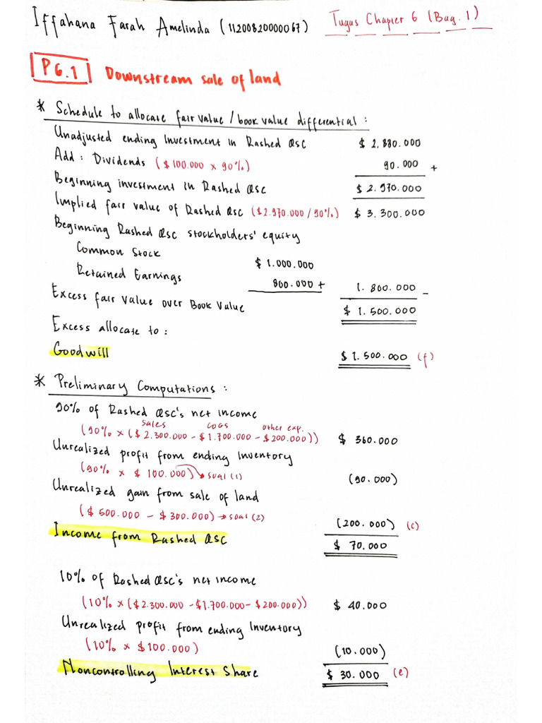 Iffahana Farah Amelinda - 11200820000067 - Tugas Chapter 6 (Bagian I) | PDF