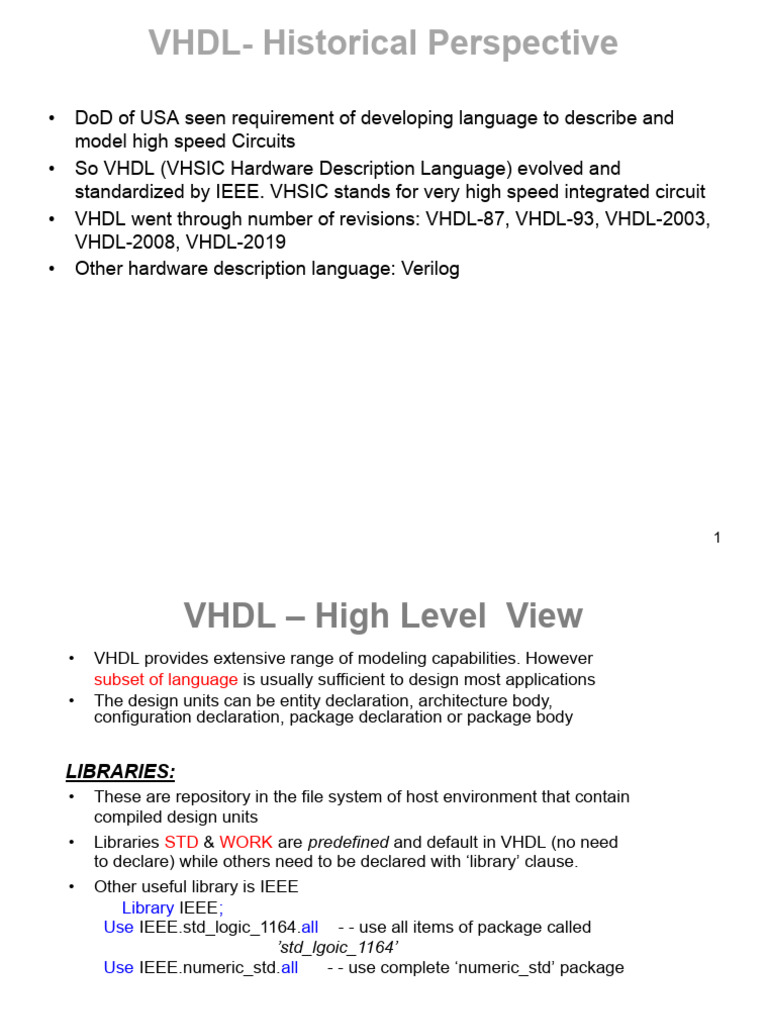 Lecture VHDL | PDF | Vhdl | Data Type Lecture VHDL | PDF | Vhdl | Data Type