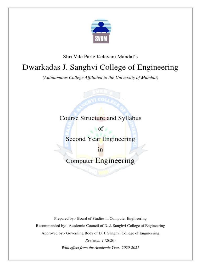 335 - Download - Second Year B Tech Syllabus With Cove - 230126 ...