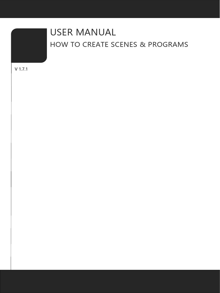 How To Create Scenes and Programs | PDF | System Software | Computer Science