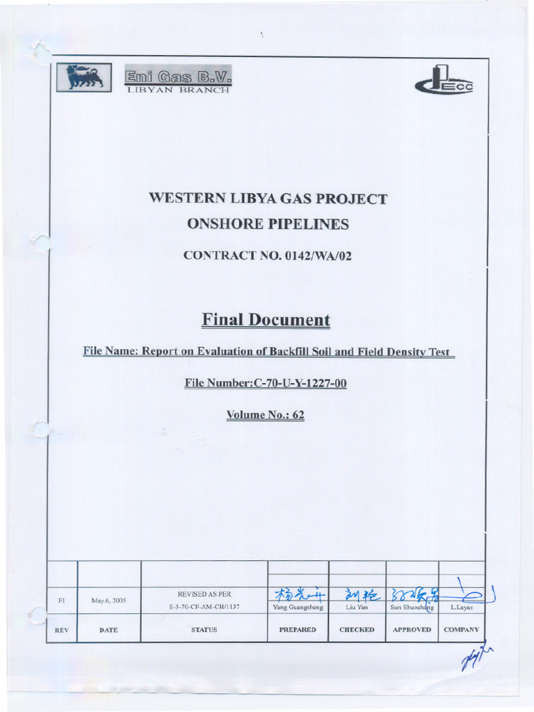 Report On Evaluation of Backfill Soil and Field Density Test | PDF