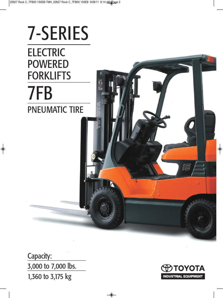 Toyota 7FB Series Brochure Compressed | PDF | Forklift | Steering