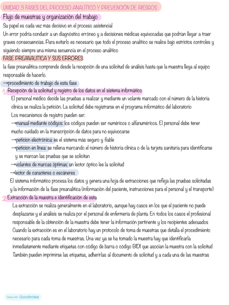 Tema 3 de GMB Fases Del Proceso Analitico | PDF | Laboratorios | Residuos