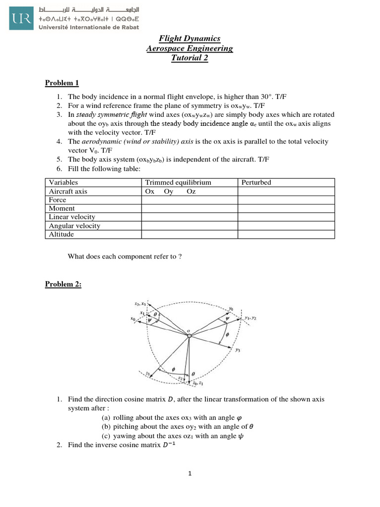 Tutorial 2 | PDF | Rotation Around A Fixed Axis | Mechanics