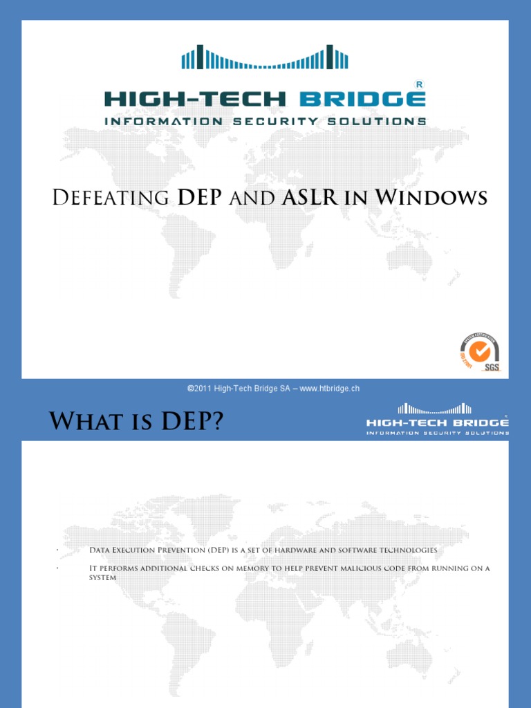 Defeating Data Execution Prevention And Aslr In Windows Xp Sp3 Pdf Cyberwarfare Security