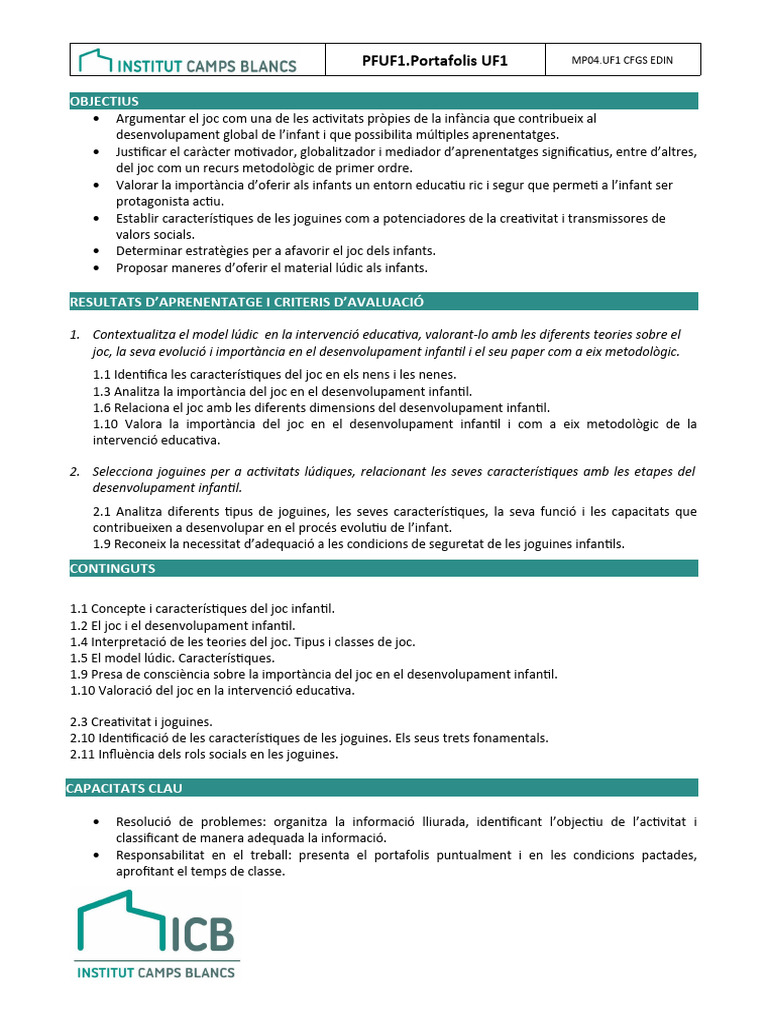 AEA5.Portafolis UF1 | PDF