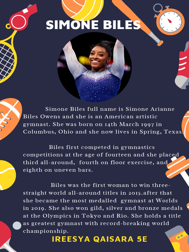 Simone Biles: A Brief Biography | PDF