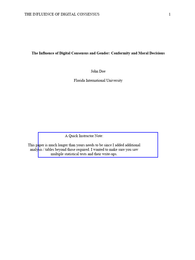 Example Paper Used in The Overview Presentations-2 | PDF | Conformity ...