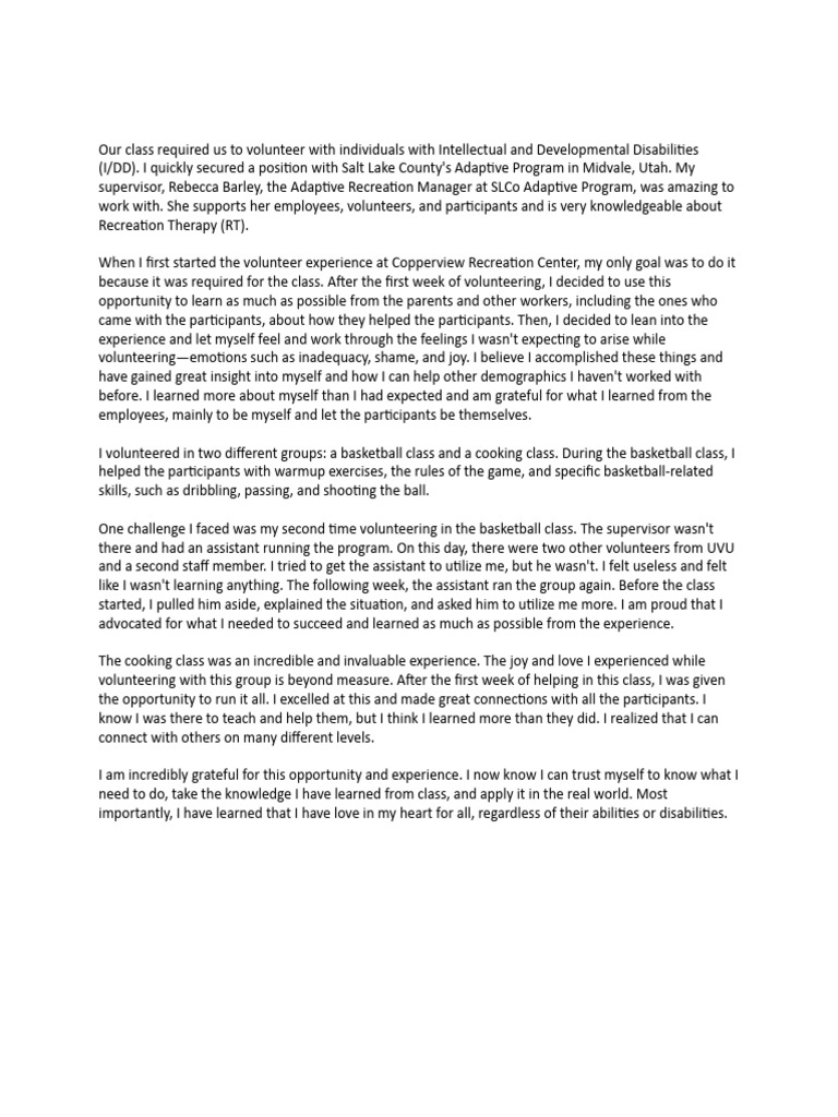 For Eportfolio | PDF | Experience | Behavior Modification