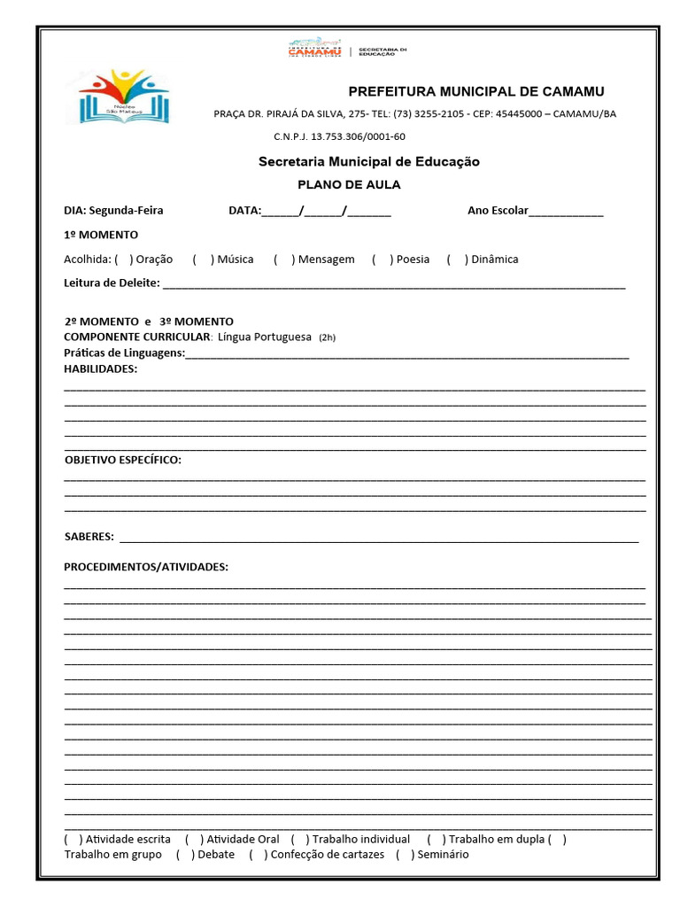 Plano de Aula Diário Reformulado PRIMEIRO E SEGUNDO ANO | PDF | Science