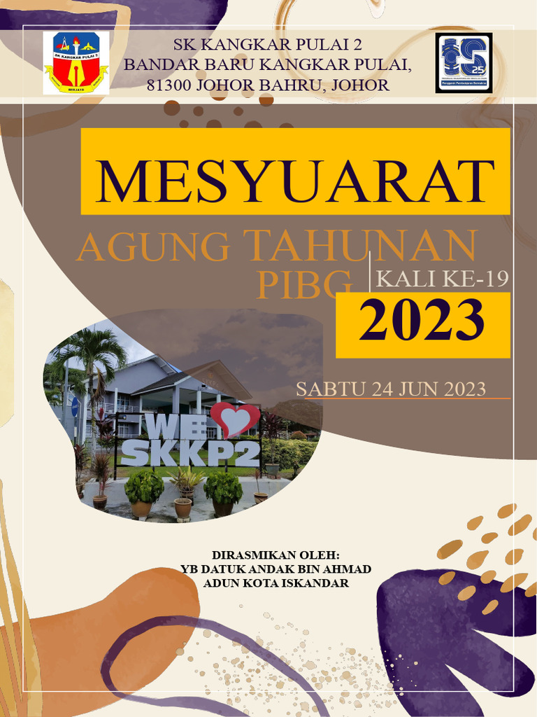 Buku Mesyuarat Agung Tahunan PIBG SKKP2 | PDF