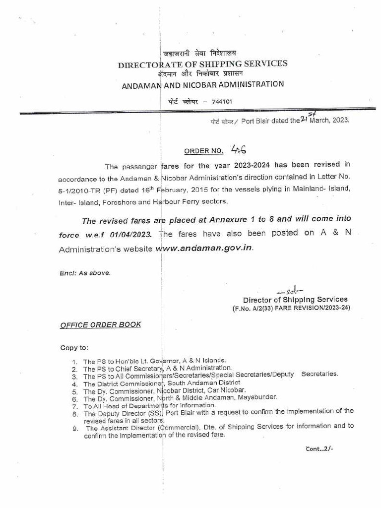 Passenger Fares 2023-24 | PDF