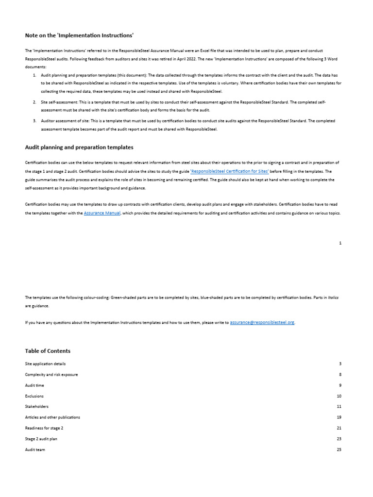 Audit Planning and Preparation Templates Version 1.1 | PDF | Audit ...