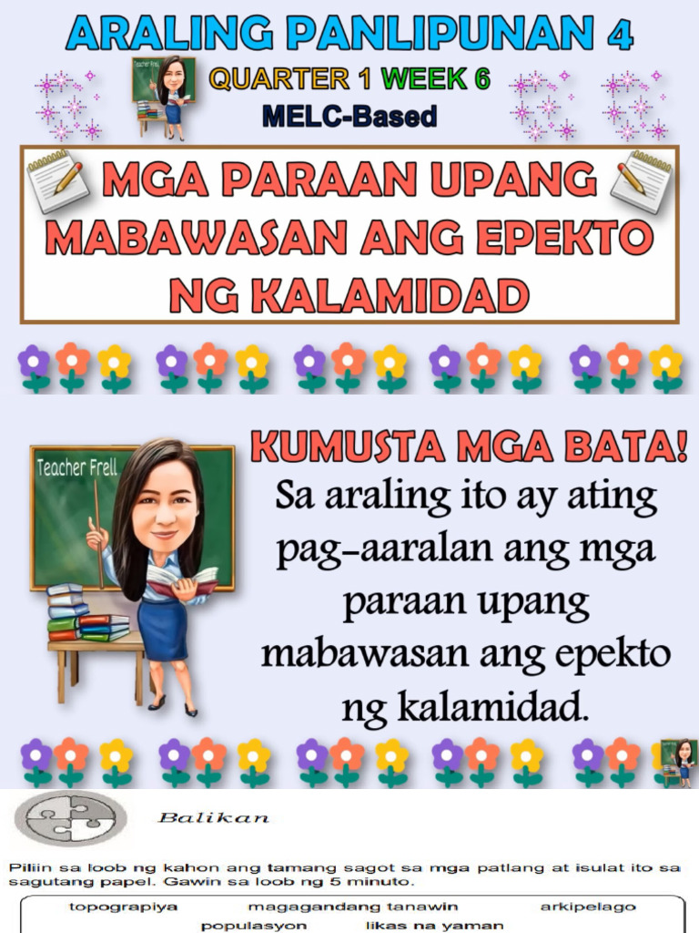 Ap Q1 W7 D1 Kalamidad Lindol | PDF