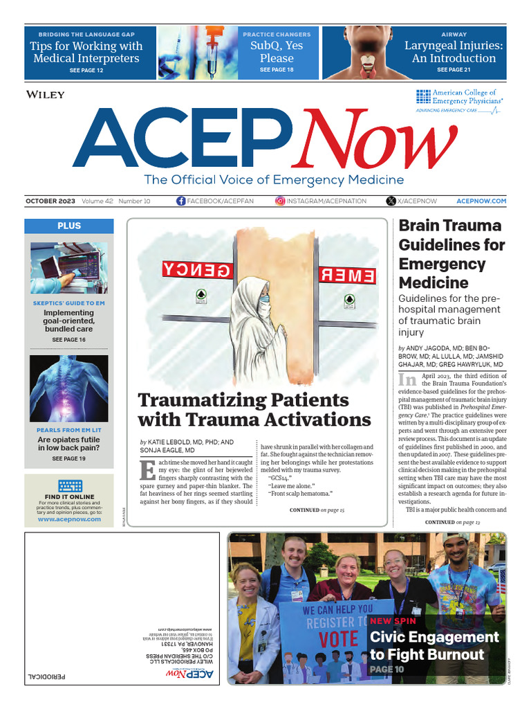 ACEP - October 2023 1 | PDF | Thrombosis | Myocardial Infarction