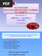 Vjersha Për 28 - 29 Nëntorin | PDF