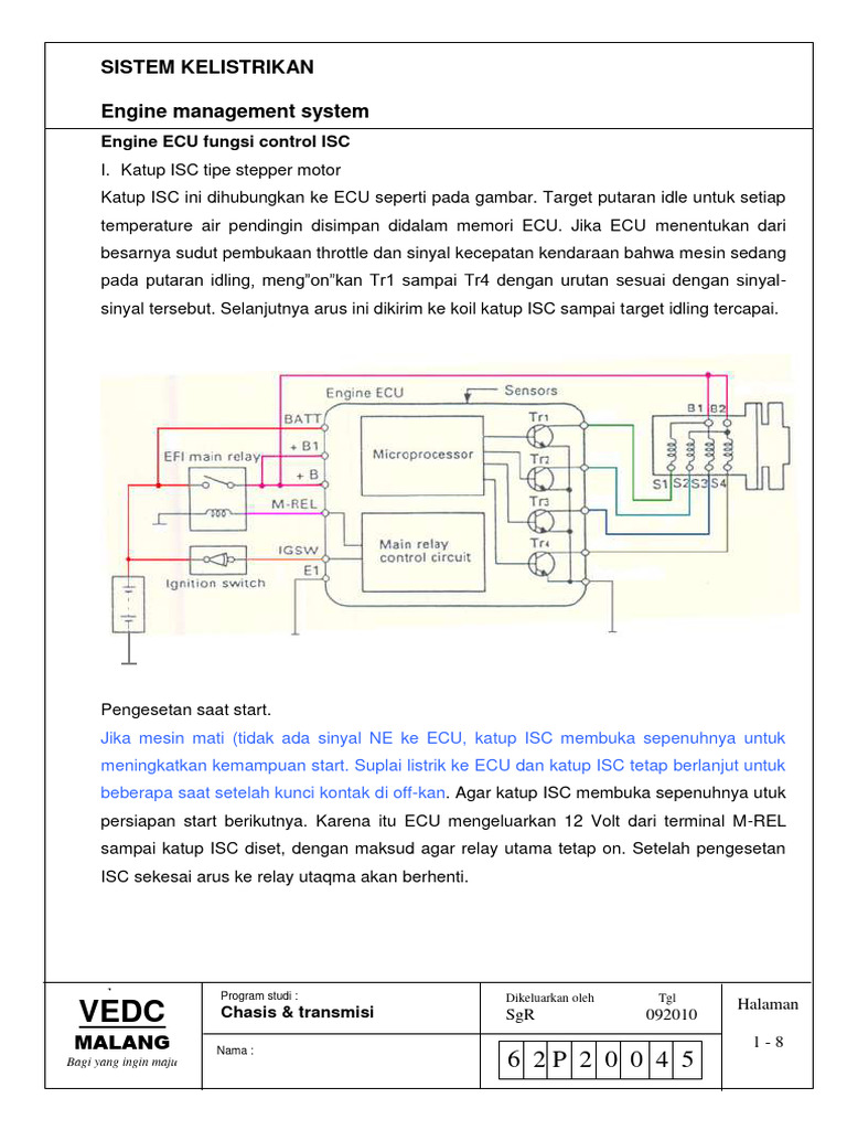 9-Engine ECU Fungsi Kontrol ISC | PDF