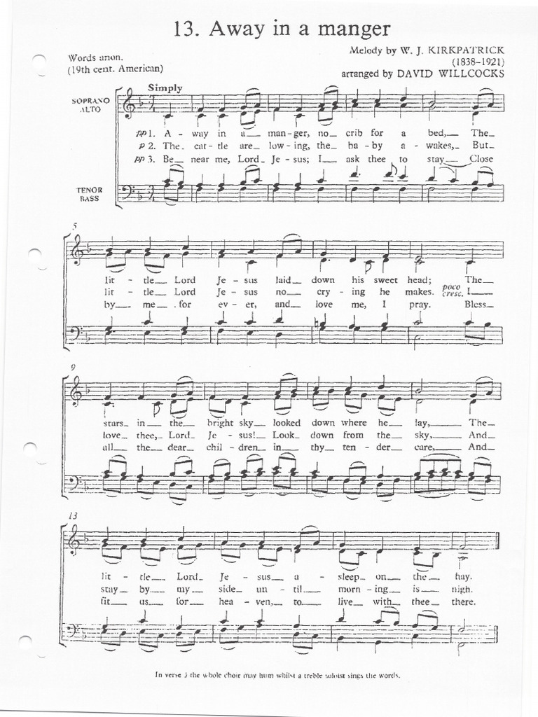 Away in A Manger | PDF