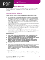 Cambridge O Level 1123 English Language Specimen Mark Scheme 1 For ...