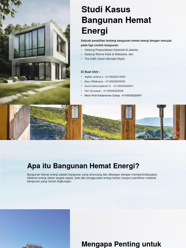 Studi Kasus Bangunan Hemat Energi | PDF