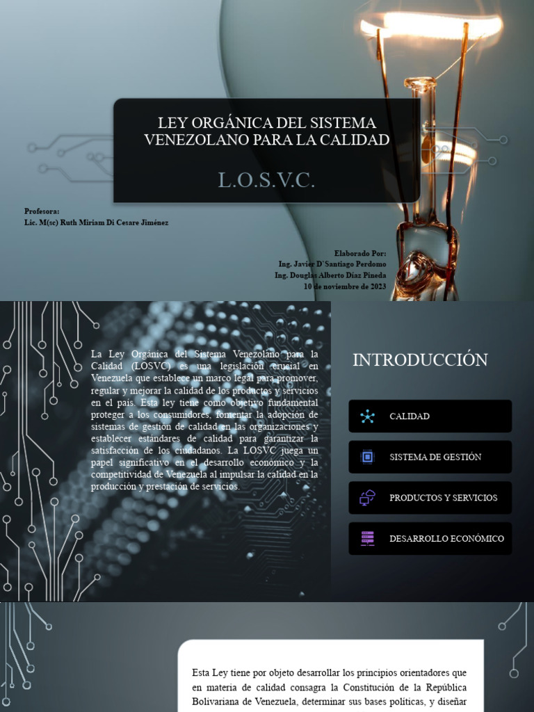 Ley Orgánica Del Sistema Venezolano para La Calidad | Descargar gratis ... Ley Orgánica Del Sistema Venezolano para La Calidad | Descargar gratis ...