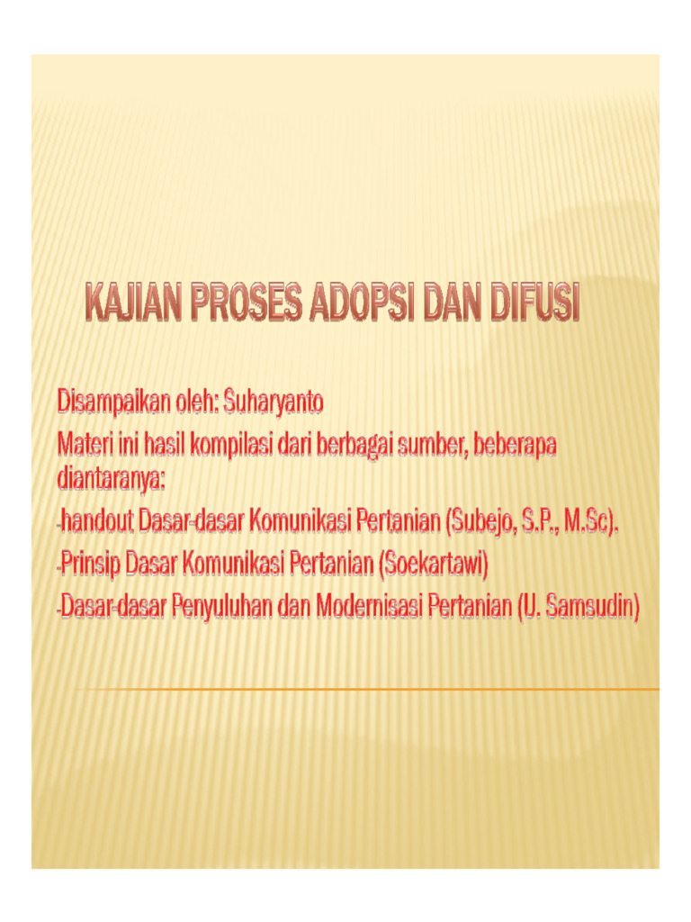 005-Kajian Proses Adopsi Dan Difusi | PDF