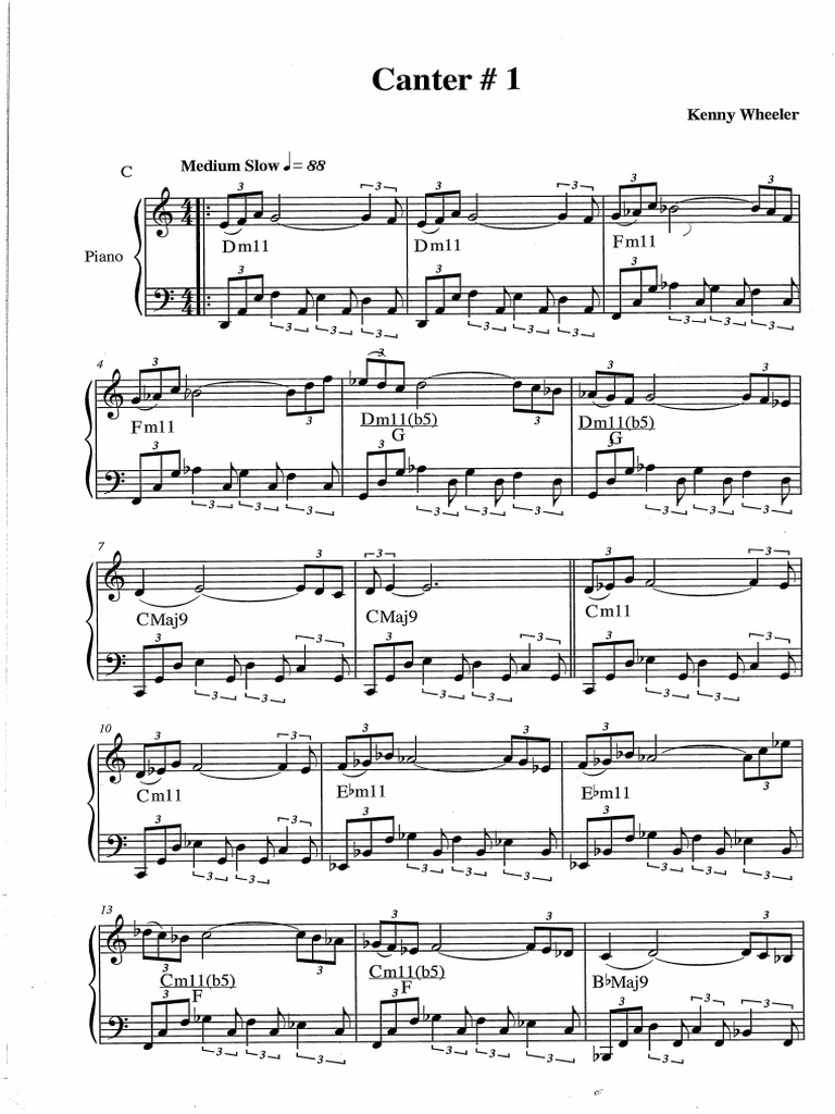 Kenny Wheeler Canter | PDF