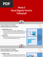 2019 20 Line Judge Signals | PDF | Volleyball | Hand