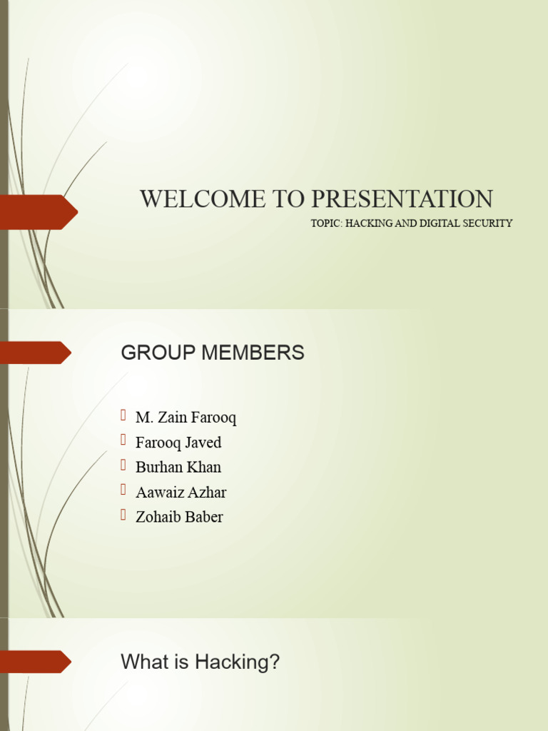 Ict Presentataion 010 | PDF | Security Hacker | Security