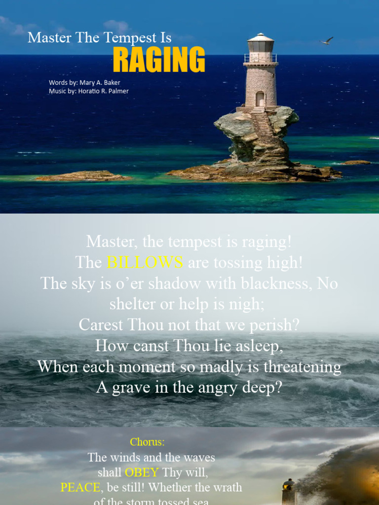 Master The Tempest Is Raging | PDF