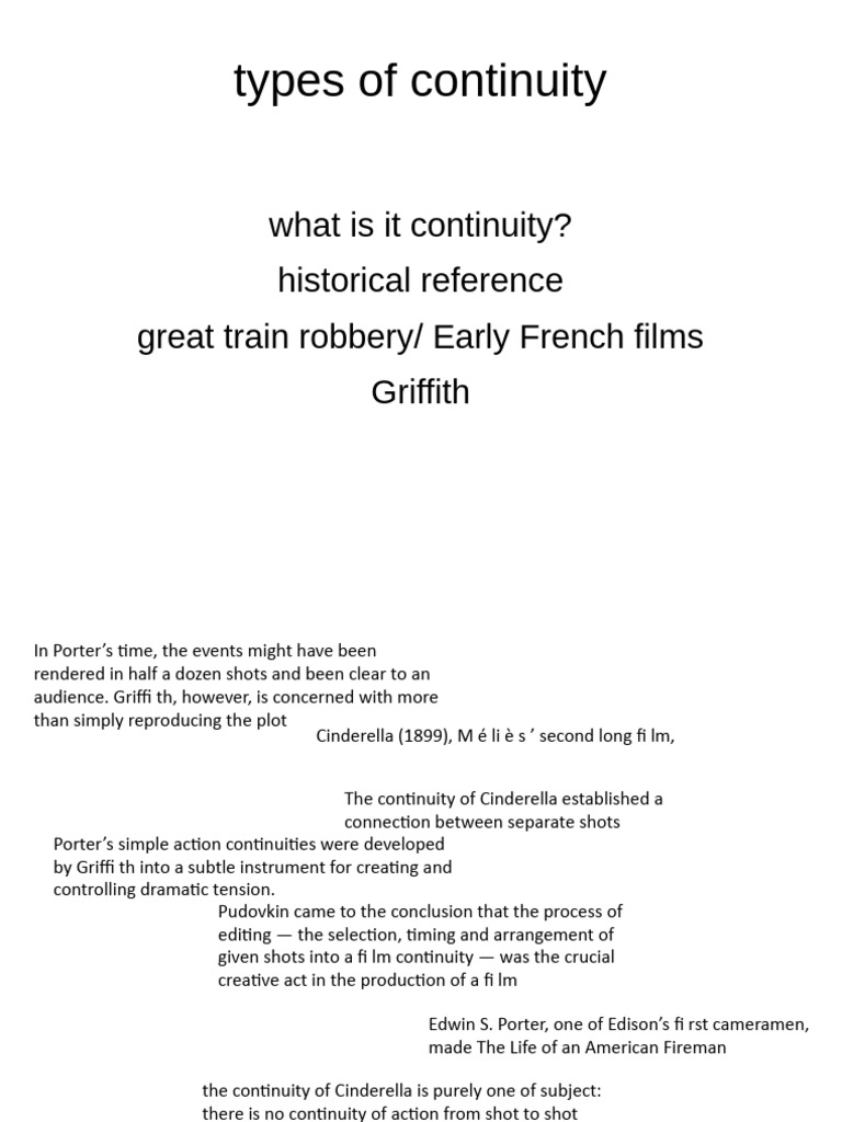 Types of Continuity | PDF