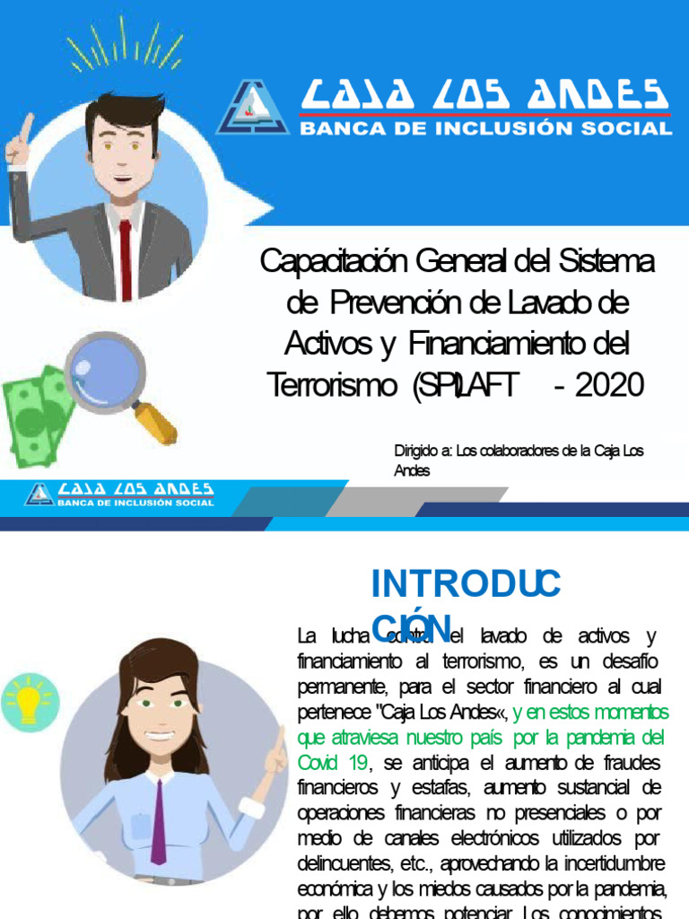 Capacitación General Del SPLAFT | PDF | Lavado de dinero | Economias