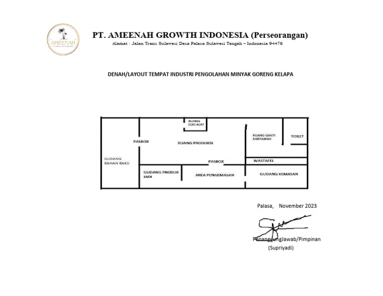 Denah Layout Tempat Industri | PDF