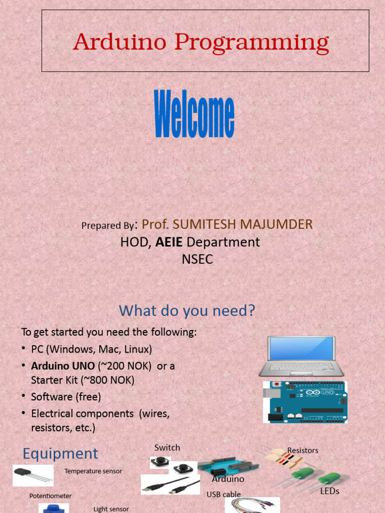 Arduino Programming | PDF | Arduino | Equipment Arduino Programming | PDF | Arduino | Equipment
