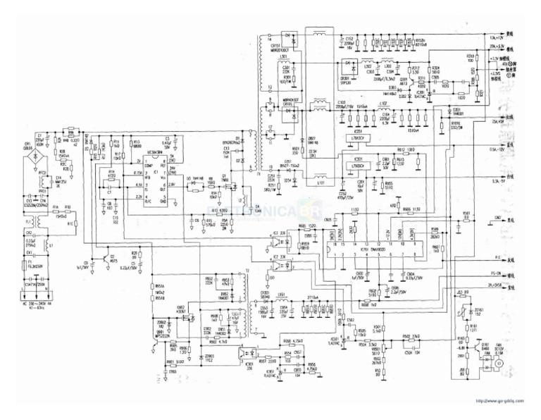 Esquema Schematic Fonte ATX PC - Delta DPS-250GB-4B ATX PFC | PDF