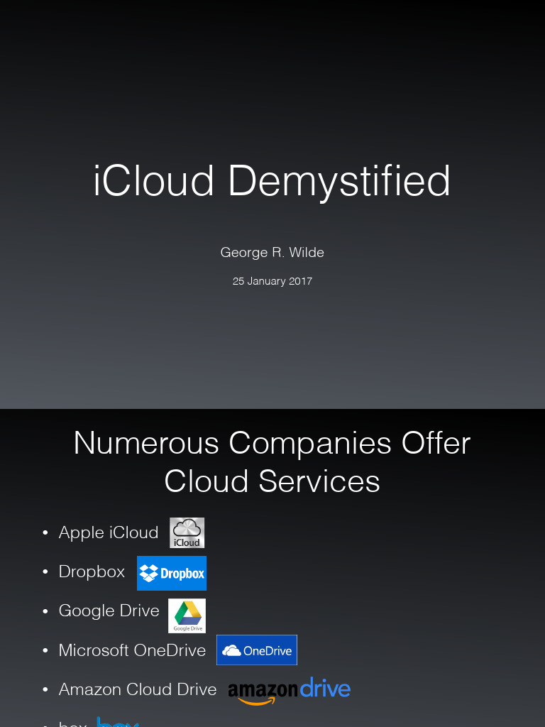 Icloud Demystified | PDF | I Cloud | Ios