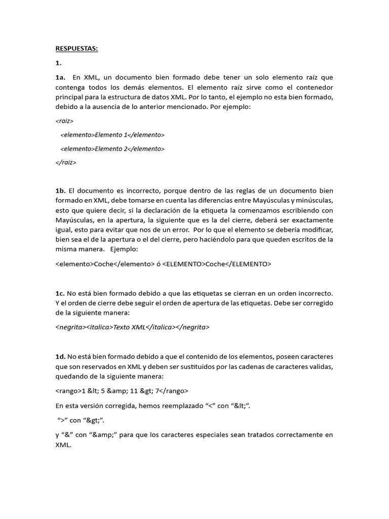 Trabajo de XML | PDF | Xml | Información
