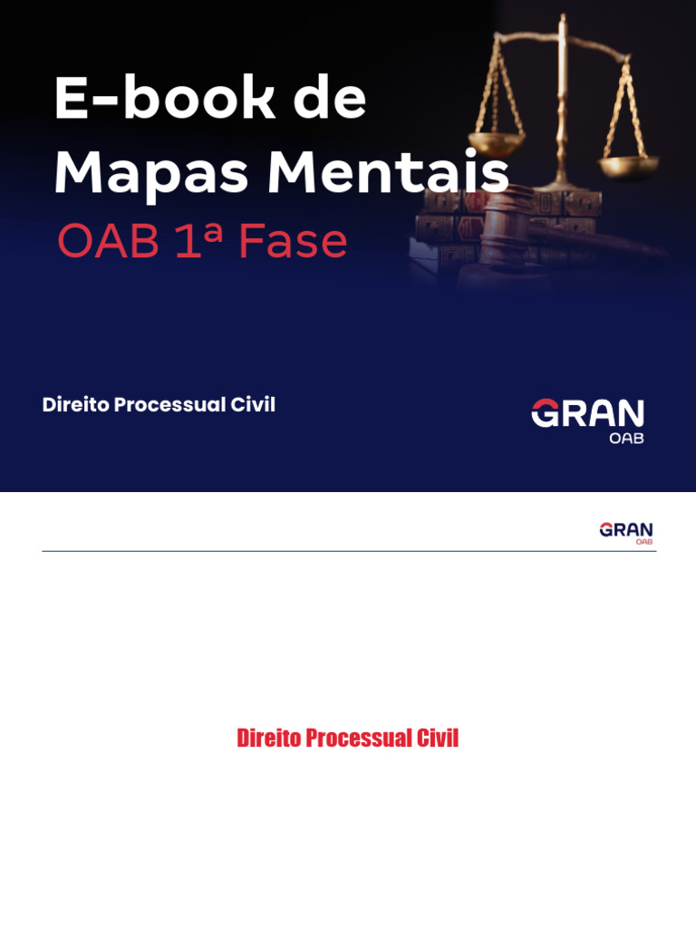 E Book Mapas Mentais 1 Fase Oab Direito Processual Civil | PDF